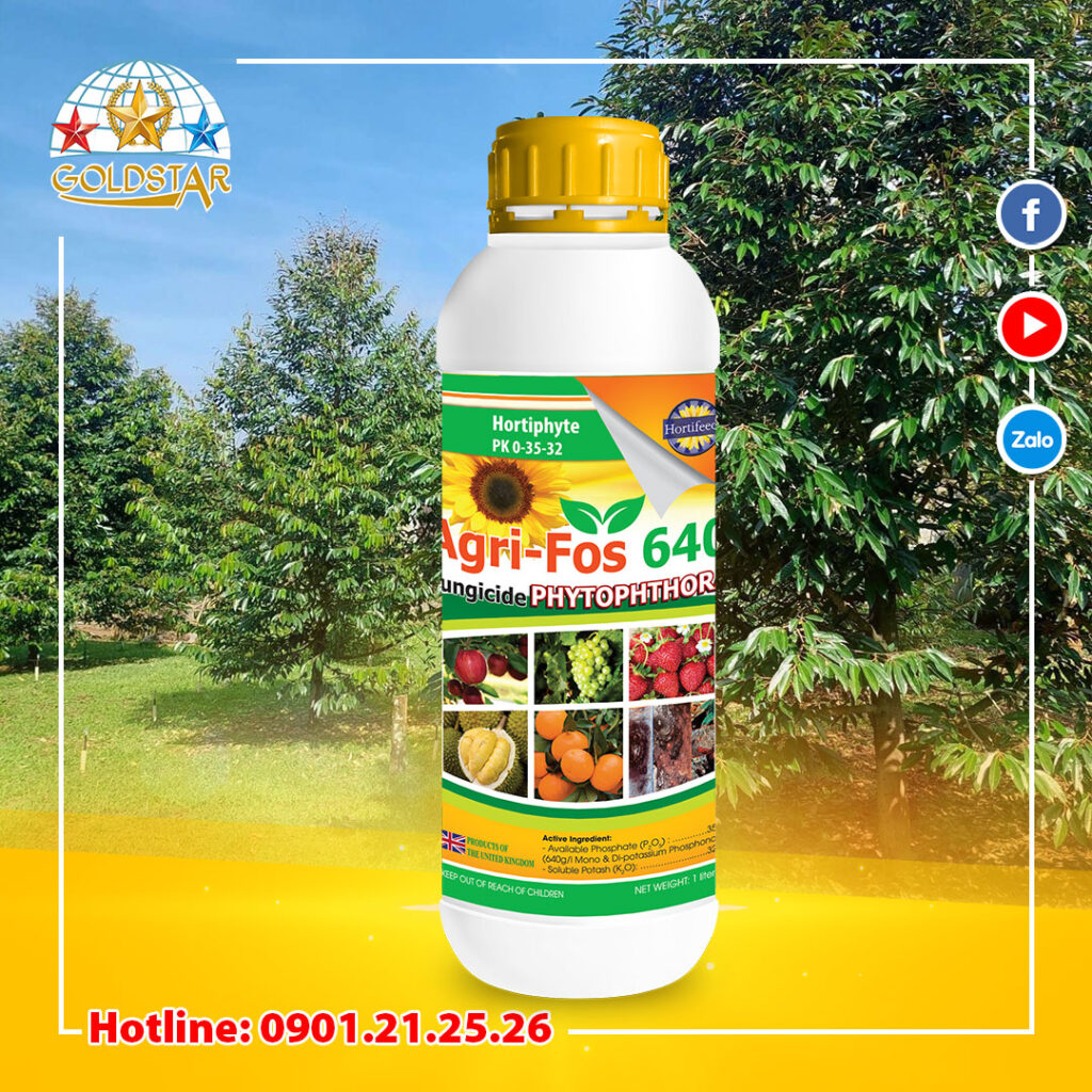 Agri-Fos 640 chuyên trị xì mủ, kiểm soát Phytophthora