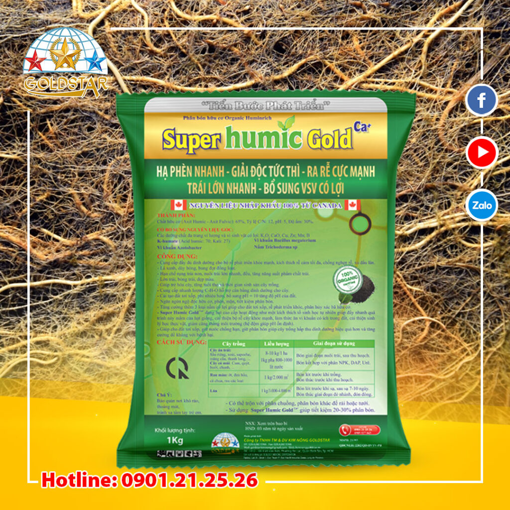 Super Humic Gold Canada • Kim Nông Gold Star